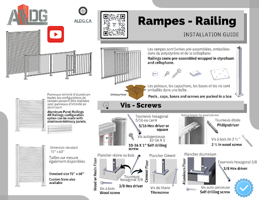 Aluminum Railing Ottawa - Aluminium Depot Gatineau